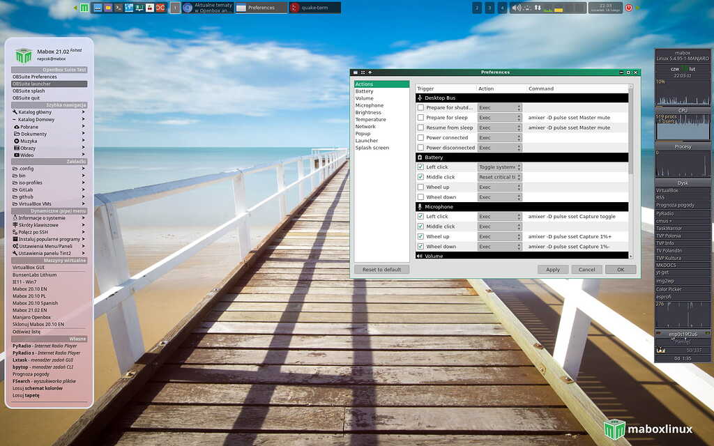 Openbox Suite - collection of system indicators and utilities - Openbox ...