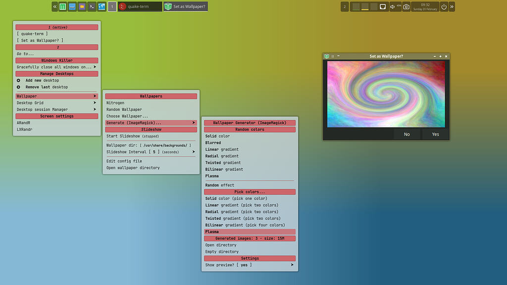 ImageMagick Wallpaper generator - Mabox Updates - Mabox Linux Forum